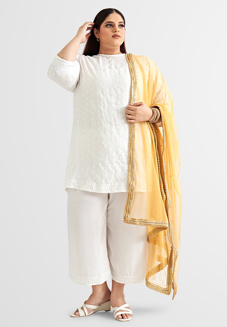 Devisha Deepavali Embroidery Kurti Set – Mis Claire