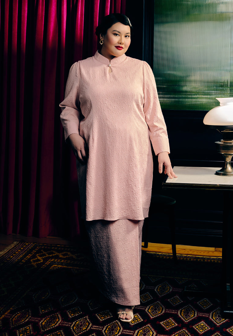 Rona Textured Cheongsam Collar Classic Kurung – Mis Claire