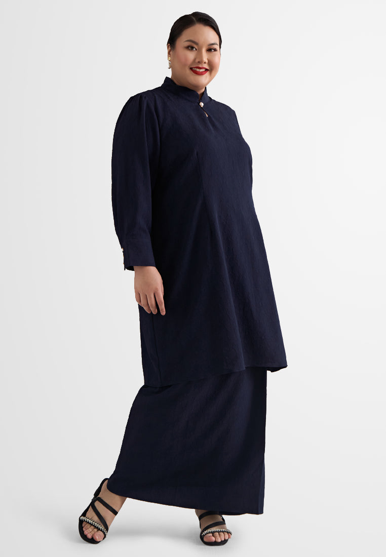 Rona Textured Cheongsam Collar Classic Kurung – Mis Claire