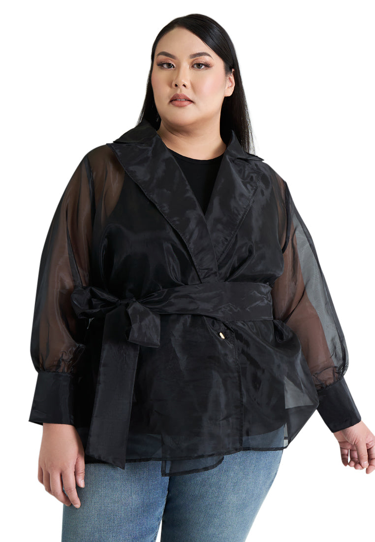 Shasha SA x MC Sheer Organza Tie Jacket – Mis Claire