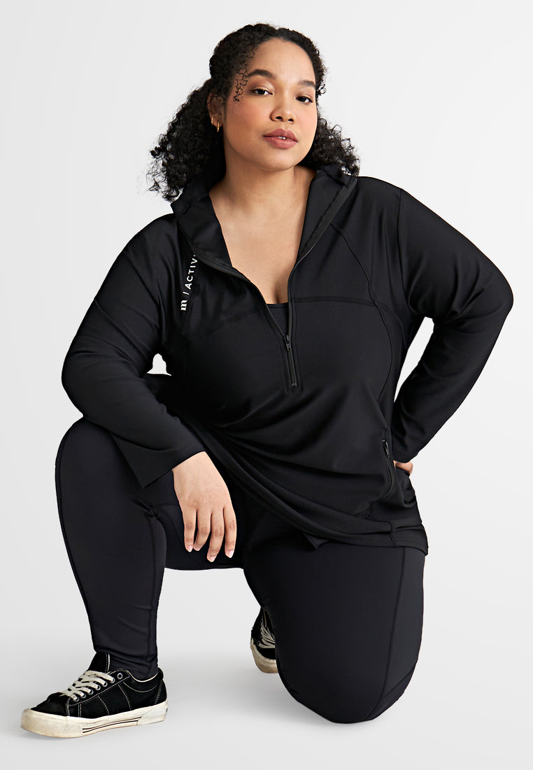 Swift High Neck Half Zip Active Top – Mis Claire
